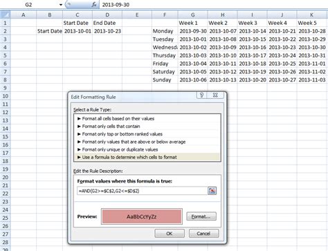 excel if and between two dates conditional formatting stack overflow