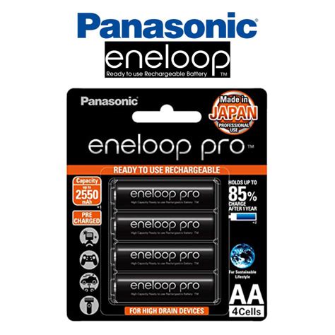 Panasonic Eneloop Pro Eneloop Aa Batteries Set 4 Cells [2000