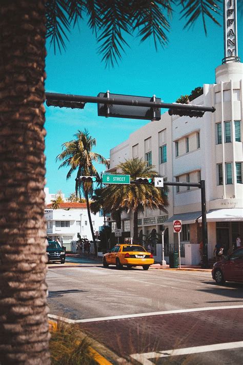 Hd Wallpaper United States Miami Beach Ocean Drive Movies Colony