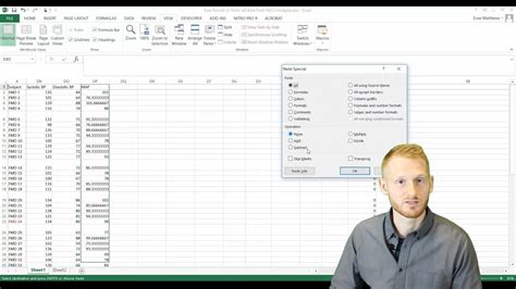 paste special values in excel youtube
