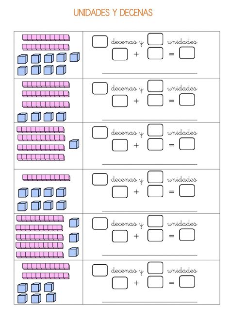 Ficha Online De Decenas Y Unidades Para 1º Puedes Hacer Los Ejercicios