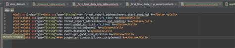 multiple root errors in xml erb files ides support intellij platform