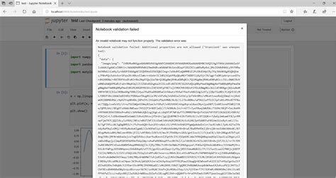 notebook validation failed when open notebook in browser · issue 1975
