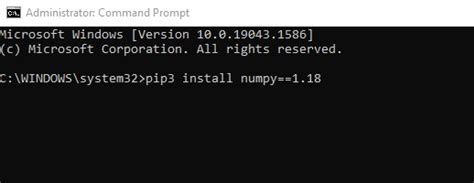 error failed building wheel for numpy solved
