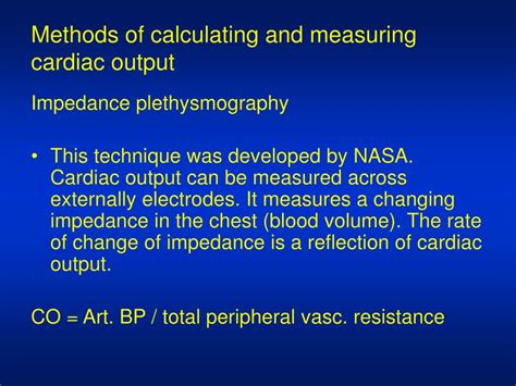 Ppt Cardiac Output And Hemodynamic Measurements Power