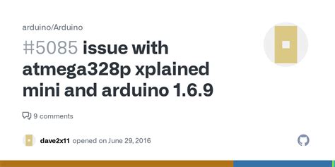 issue with atmega328p xplained mini and arduino 1 6 9 · issue 5085