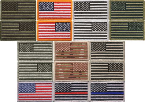 Us Flag Tactical Patch American Usa Hook And Loop Army Military Uniform