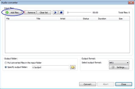 convert audio files format