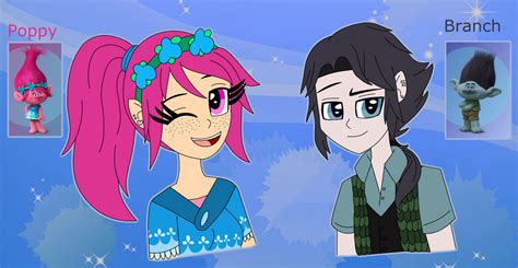 Poppy And Branch As Humans Trolls By Selkina2000 On Deviantart