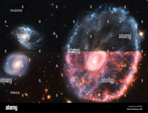 The Cartwheel Galaxy Is Magnificent To Behold The Top Half Of This
