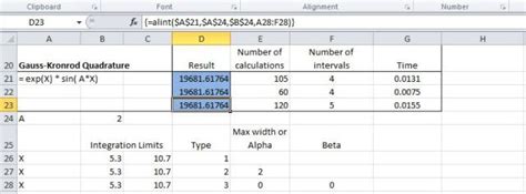 eval xls and the alglib integration functions newton excel bach not
