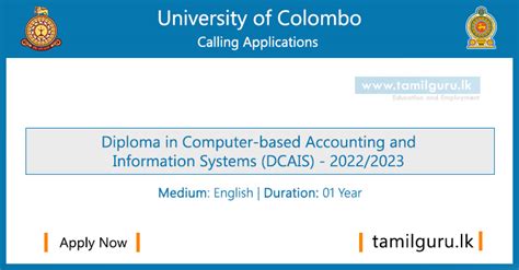 Diploma In Computer Based Accounting And Information Systems Dcais