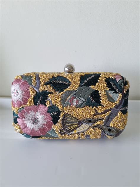Zara Yellow Beaded Clutch Womens Fashion Bags And Wallets Clutches On