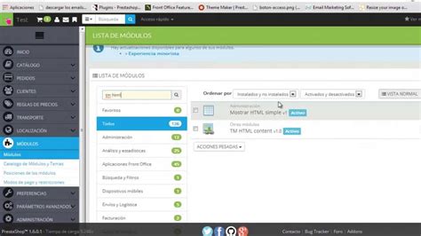 prestashop 1 6 el back office youtube