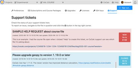 support — cocalc manual documentation