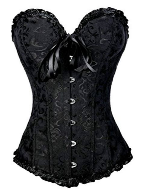 Kelvry Plus Size Sexy Bridal Lingerie Bustier Boned Corset G String