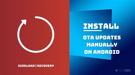 install ota updates manually adb sideload and recovery method on