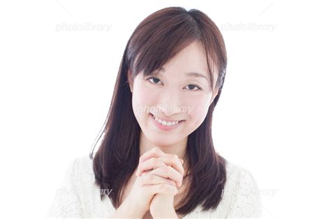 お願いする女性 写真素材 [ 6073068 ] フォトライブラリー Photolibrary