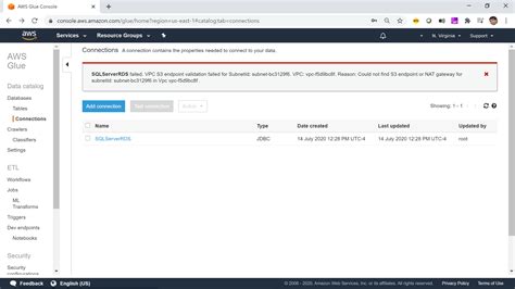 how to connect aws rds sql server with aws glue