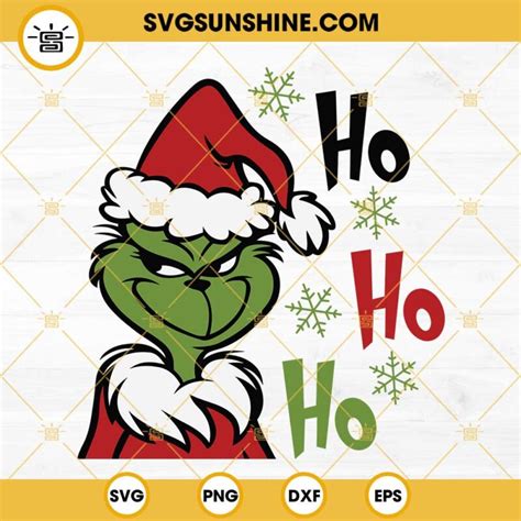 Grinch Svg Merry Christmas Svg Ho Ho Ho Svg Merry Grinchmas Svg Porn