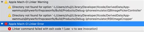 build fail with issues apple mach o linker id error · issue 96