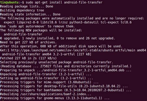 how to install android file transfer for linux on ubuntu