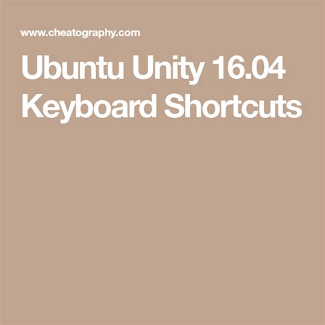 ubuntu unity 16 04 keyboard shortcuts keyboard shortcuts unity keyboard