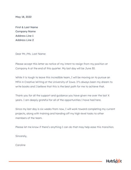How To Write A Respectable Resignation Letter [ Samples And Templates] 2023