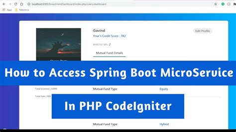access spring boot microservice in php codeigniter microservices in