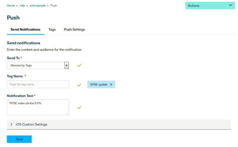 sending push notifications to subscribers