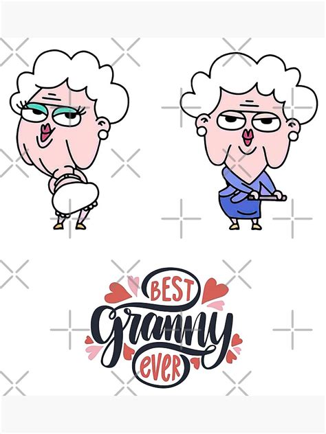 Sexy Hot Grannies Naughty Granny Multi Poster For Sale By Graphic