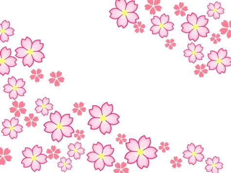 桜の花模様壁紙シンプル背景素材イラスト 無料イラスト素材｜素材ラボ