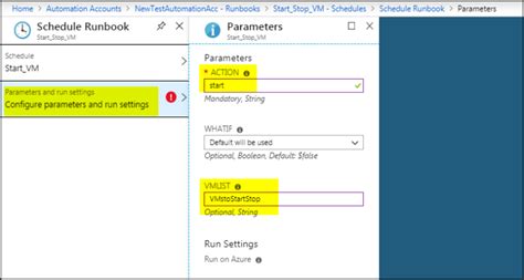 custom runbook using powershell to start stop azure vm