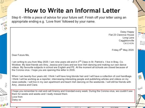 The Format Of Informal Letter