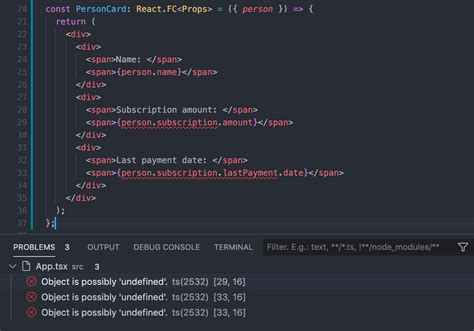 optional chaining with react and typescript building spas