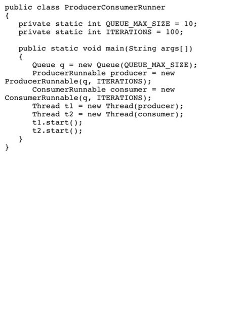 2 multithread queue implement a queue class whose