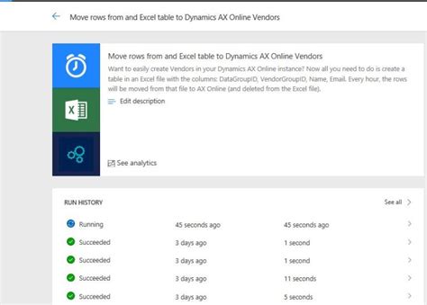 using flow to create records in dynamics 365 for finance and operations
