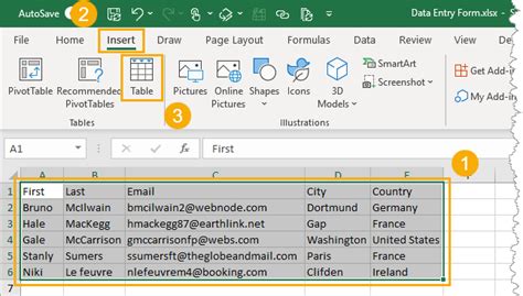 5 easy ways to create a data entry form in excel how to