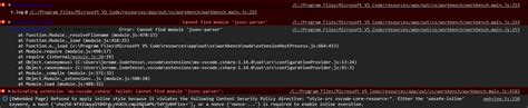 activating extension `ms vscode csharp` failed cannot find module