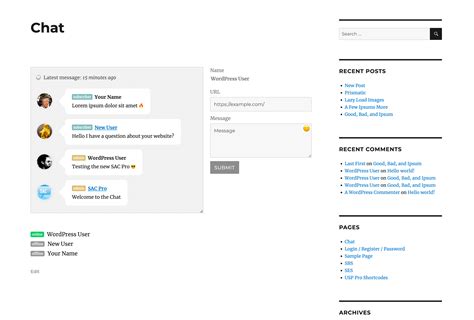 simple ajax chat pro plugin planet