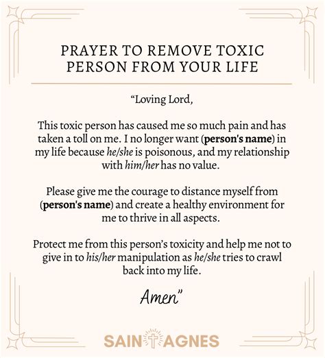 7 Prayers To Remove Toxic Person From Your Life With Images Prayers