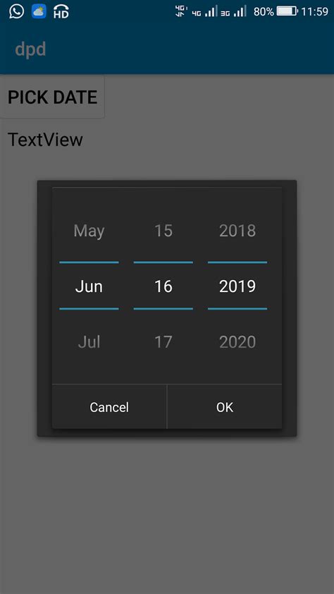datepickerdialog with spinner mode themes