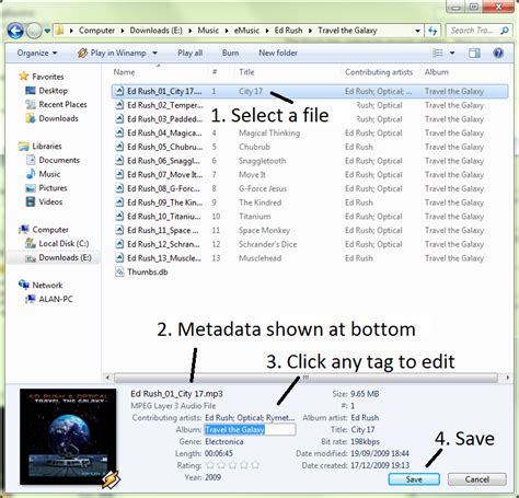 windows how to edit append metadata to files in windows explorer