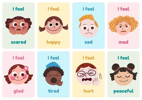 Emotion Flashcards Feelings Flash Cards Montessori Etsy