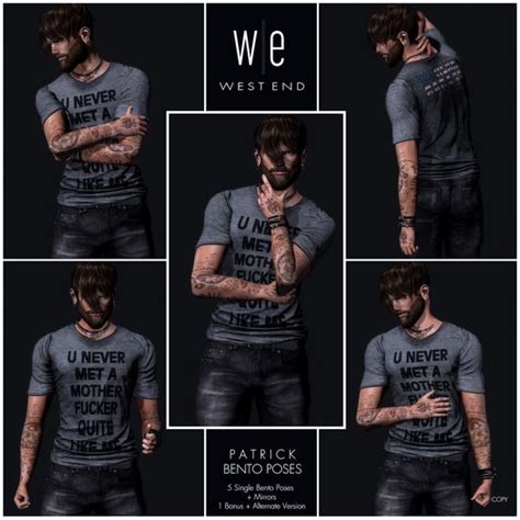 Second Life Marketplace [ West End ] Bento Poses Patrick Single