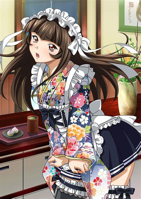 Safebooru 1girl Apron Bangs Black Skirt Black Thighhighs Blunt Bangs