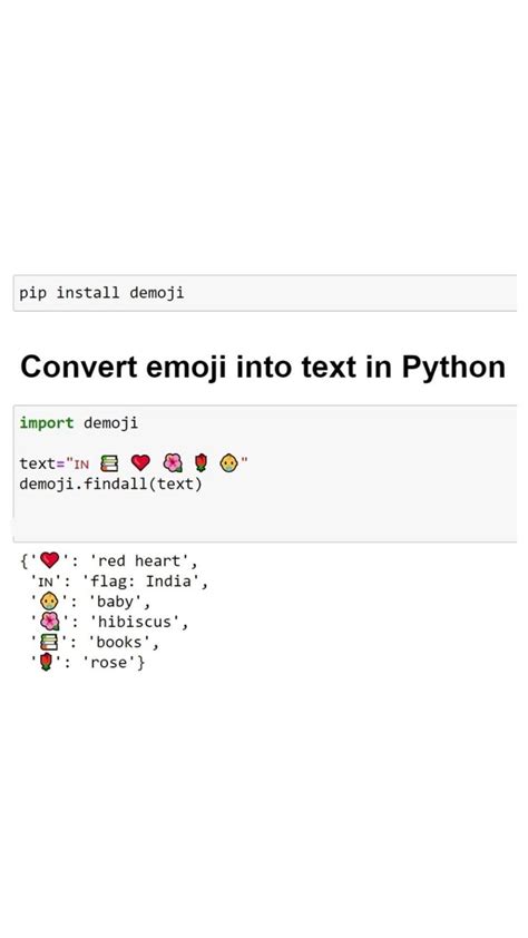 convert emoji into text in python by atish jain coding career expert