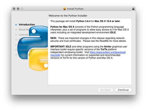 python update mac