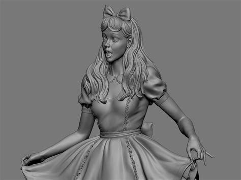 Alice In Wonderland 3d Model 3d Printable Cgtrader