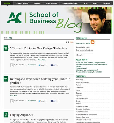about blogging ac social media